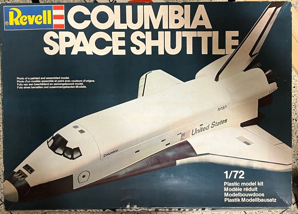 Revell COLUMBIA SPACE SHUTTLE 1:72 Rarität 1982 (Neu und ...
