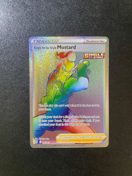 Pokemon Single-Strike-Style-Mustard, (177/163) Rainbow (Neu (gemäss ...