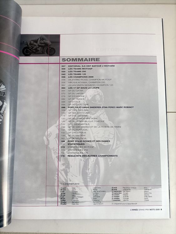 L'année Grands Prix Moto 2009 / Jean-Claude Schertenleib - S (D ...