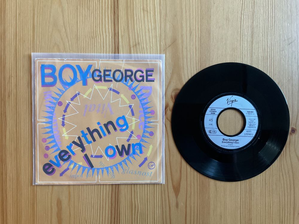 Single 7’’ - Boy George / Everything I Own (D'occasion) à Ocourt pour ...