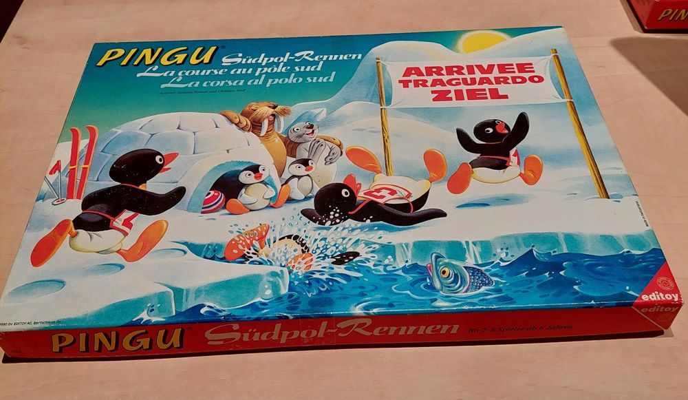 PINGU Südpol - Rennen © 1990 by EDITOY AG (Gebraucht) in Schwarzenbach ...