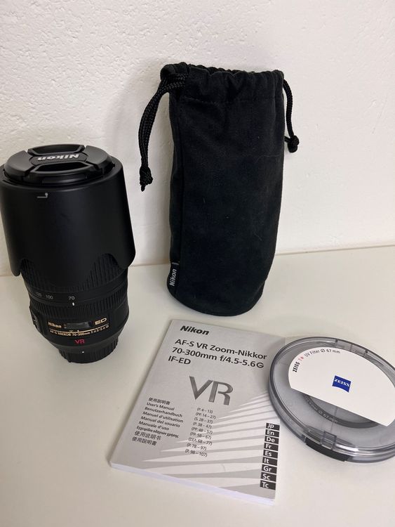 Nikon AF-S VR Zoom-Nikkor 70-300mm f/4.5–5.6 mit UV-Filter (Gebraucht ...