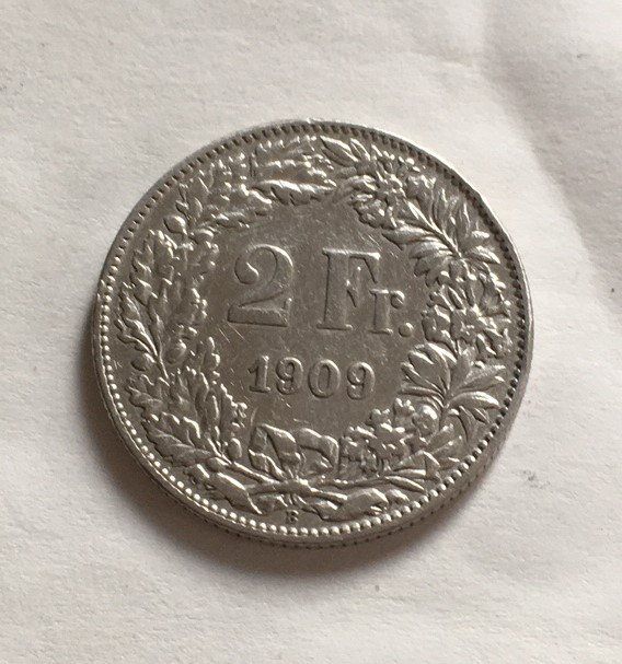 1909 2 Franken ss+ (Gebraucht) in Kirchberg SG für CHF 13.5 – mit Lieferung auf Ricardo kaufen