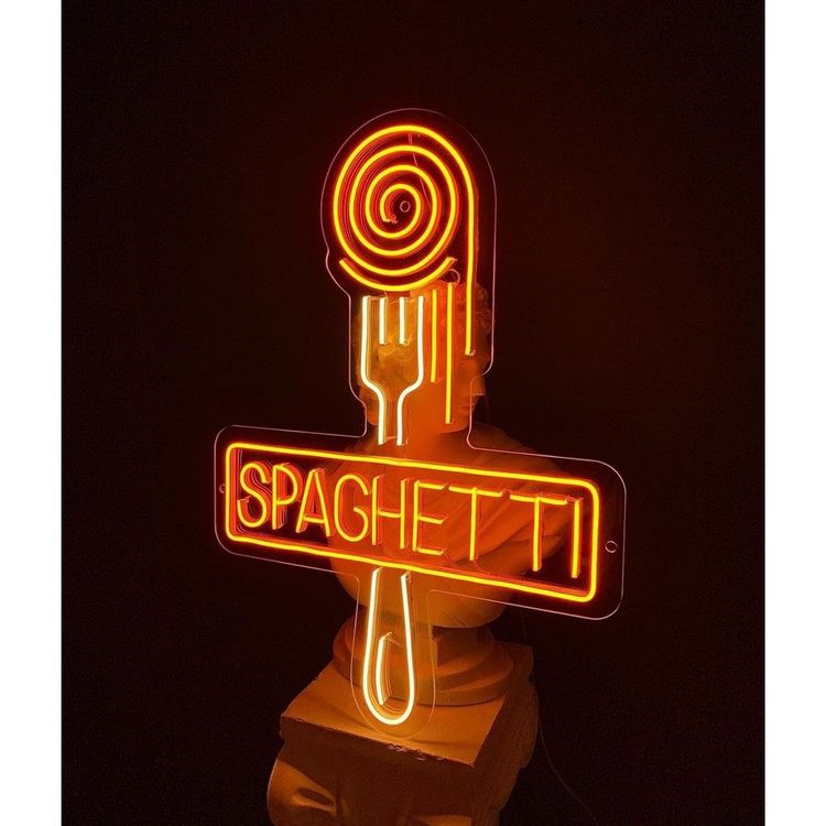 Spaghetti Neon Leuchtreklame | Spaghetti Neon Lichtwerbung (Neu und ...