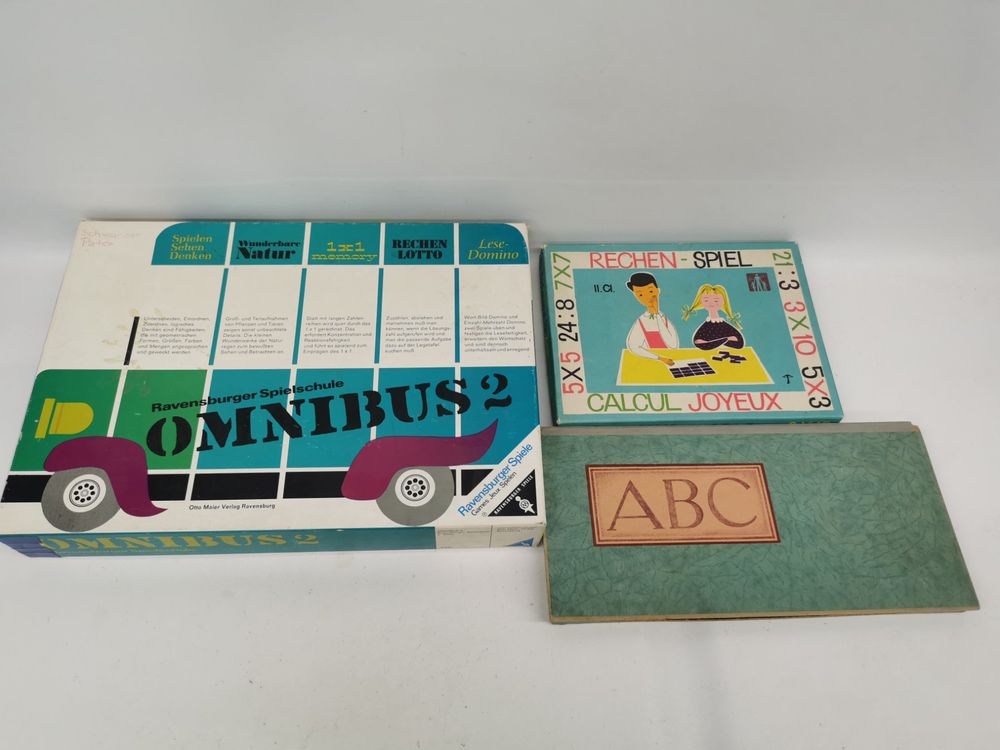 Alte Lernspiele Rechen-Spiel Omnibus 2 ABC (Gebraucht) in Toffen für ...