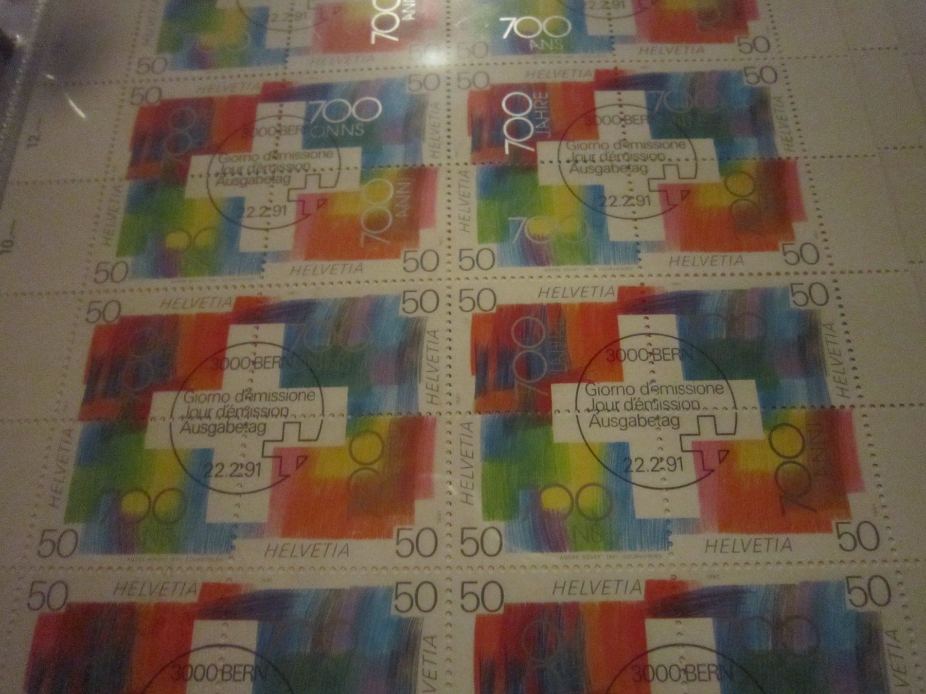 Schöner Block 1991 FDC 700 Ja Schweiz (ohne Ordner) (Gebraucht) in ...