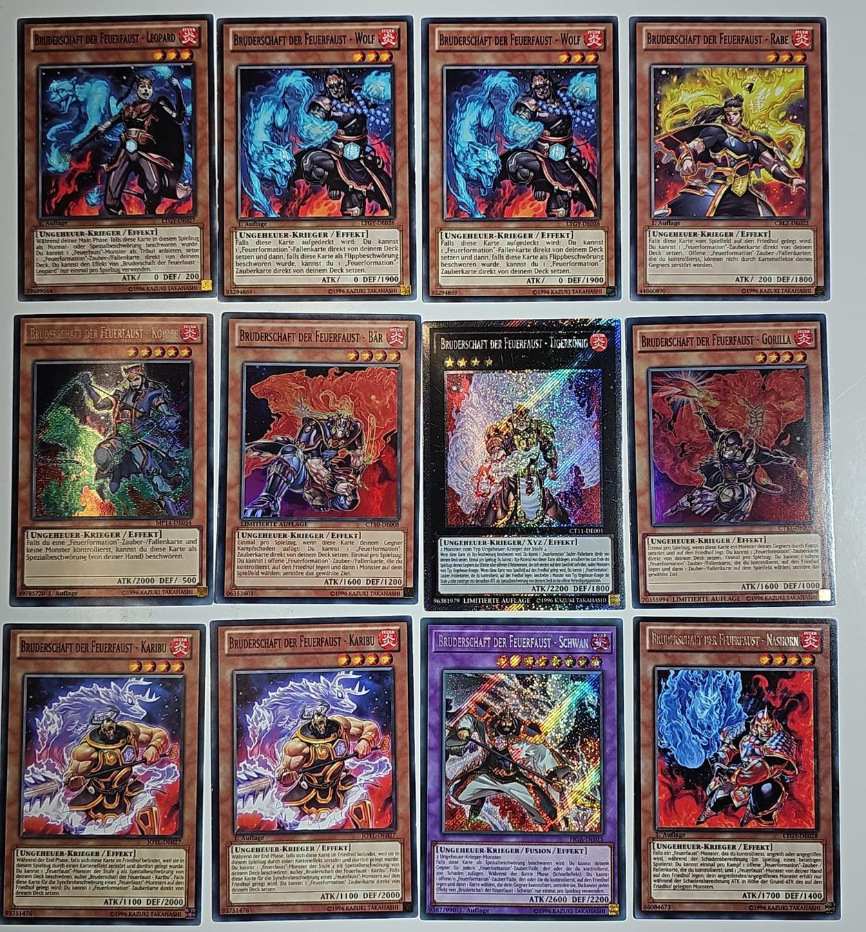 Yugioh! Bruderschaft der Feuerfaust Set Sammlung Deck (Neu und ...