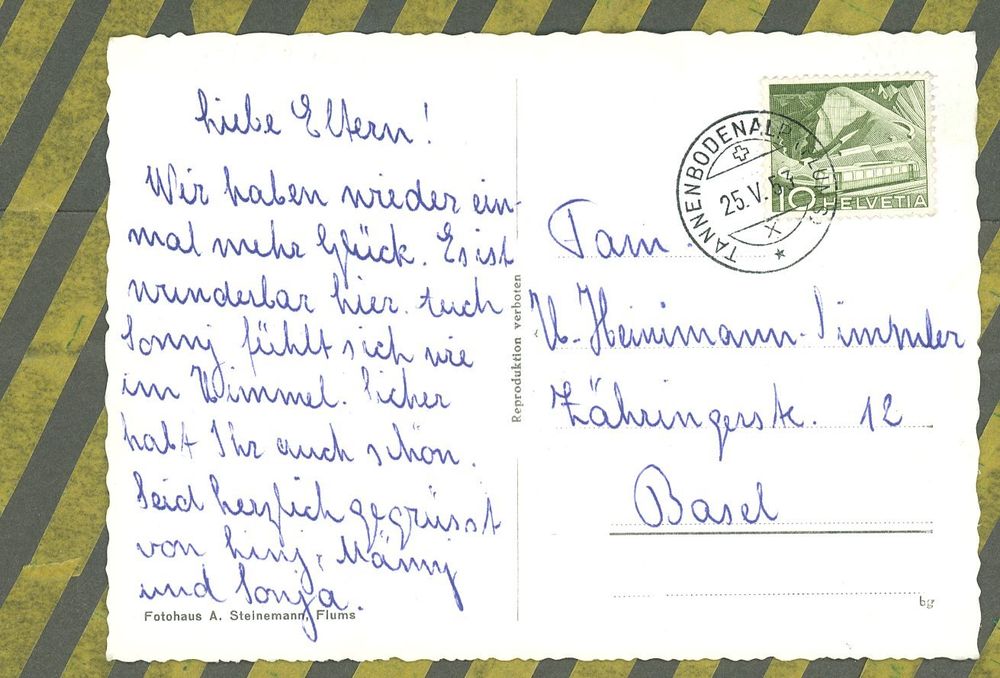 AK sw Flumserberg SG Alp Fursch, Spitzmeilen ex-ng ≈ 1953 (Gebraucht ...