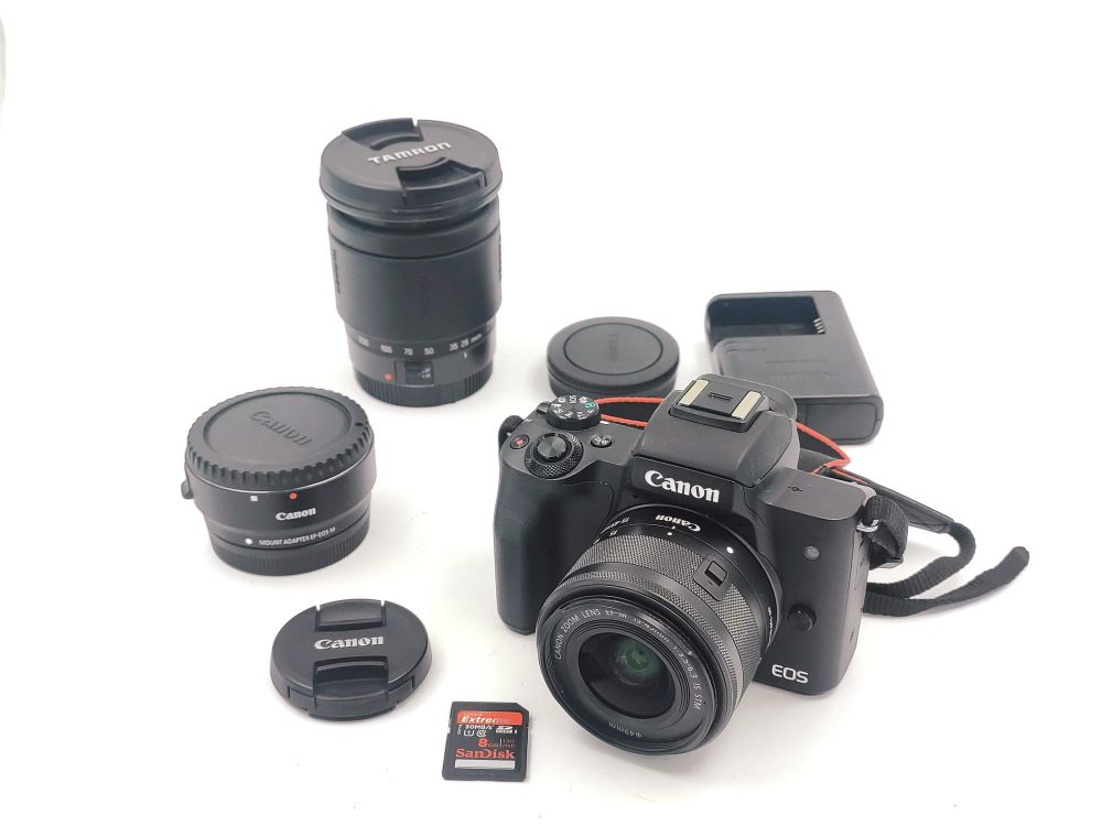 Canon EOS M50 Kit + EOS EF Adapter, Tamron Zoom (Gebraucht) in ...