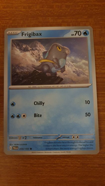 Pokemon Frigibax 58/193 PaldeaaF Evolved | Kaufen auf Ricardo