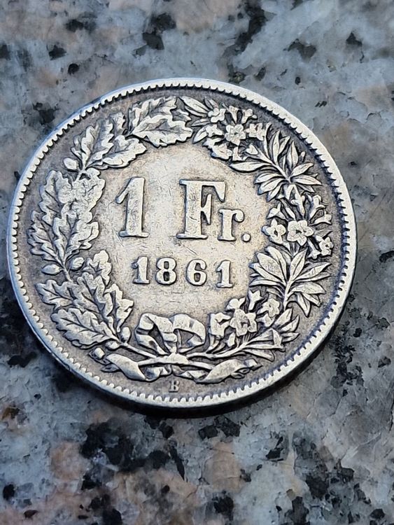 1 fr sitzende helvetia 1861 ab 1 fr (Gebraucht) in Mettlen für CHF 39 – nur Abholung auf Ricardo ...