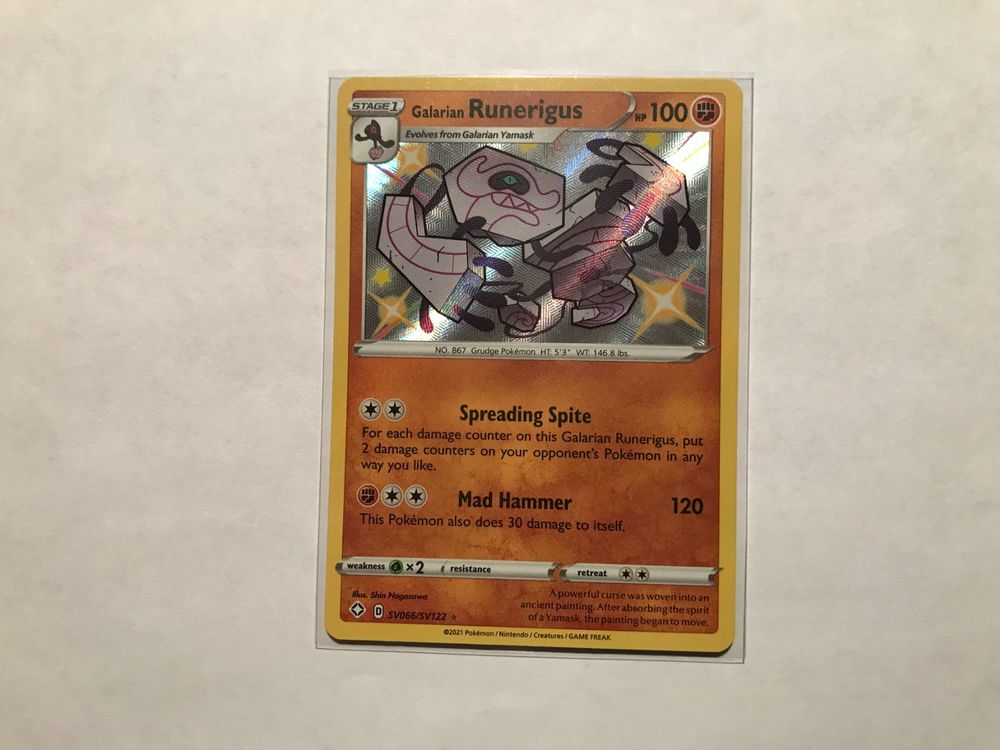 Galarian Runerigus Shiny Shining Fates EN (Gebraucht) in für CHF 7.7 ...