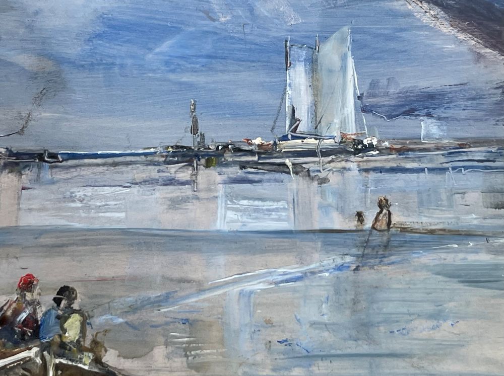 Gemälde Meeres Szene mit schönem Ansicht Aquarell (Gebraucht) in Root für CHF 30 – mit Lieferung ...