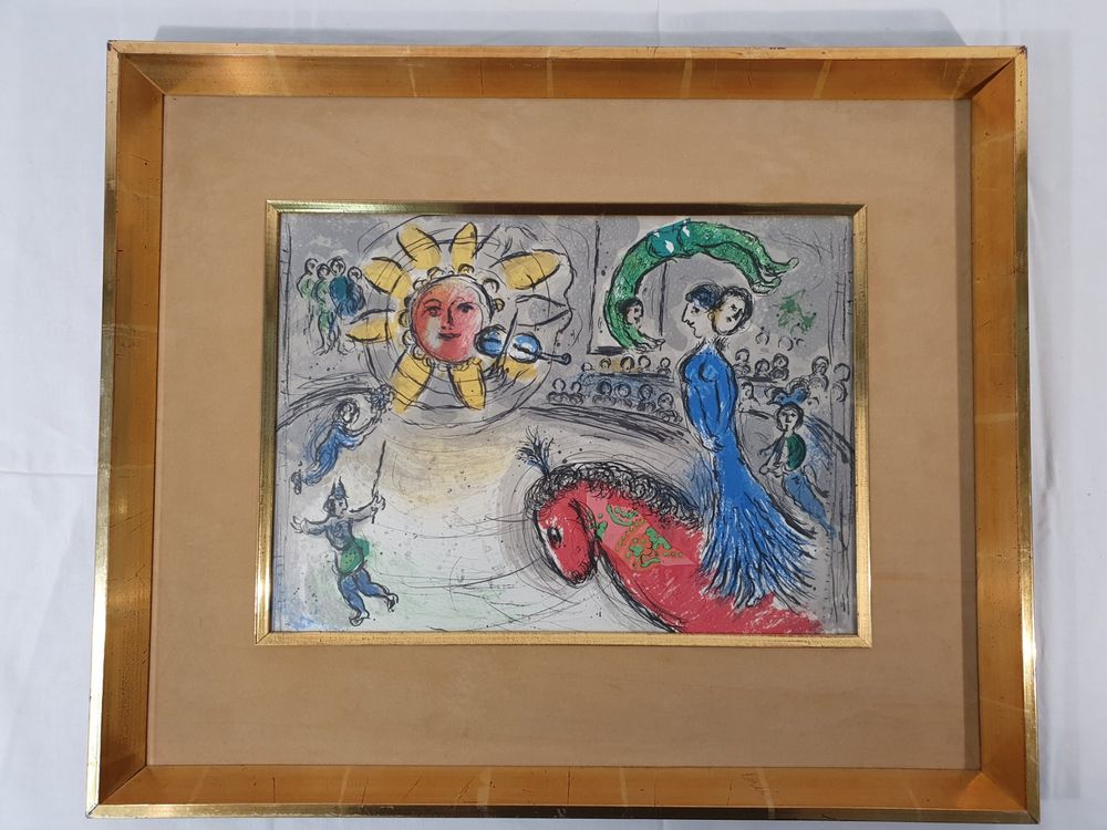 Marc Chagall Originallithographie "Zirkusreiterin" (Ref. 29) (Gebraucht) in Au für CHF 140 – mit ...