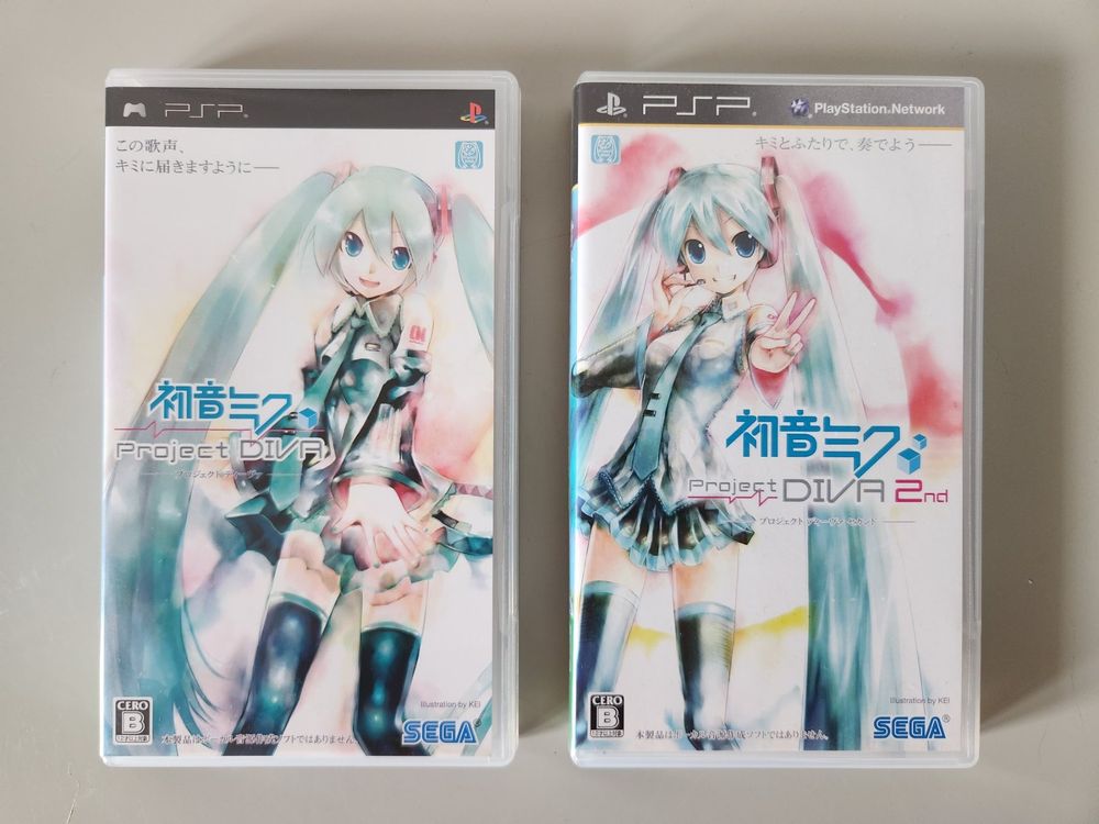Project Diva 1 + 2nd for PSP + Hatsune Miku figure (Gebraucht) in ...