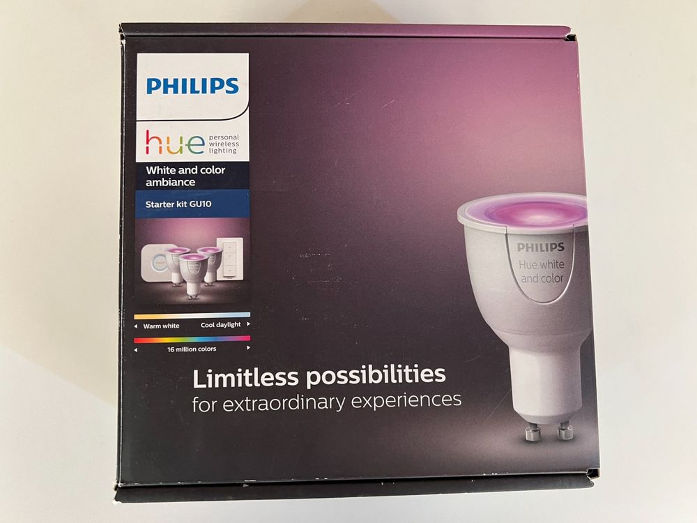 Philips Hue Starter Kit GU10 White and Color (Neu (gemäss Beschreibung ...