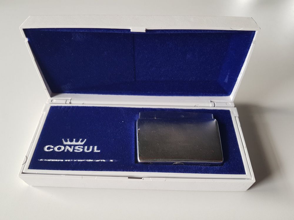 Briquet à gaz Consul, vintage, gravé Ciba, made in Germany | Kaufen auf Ricardo