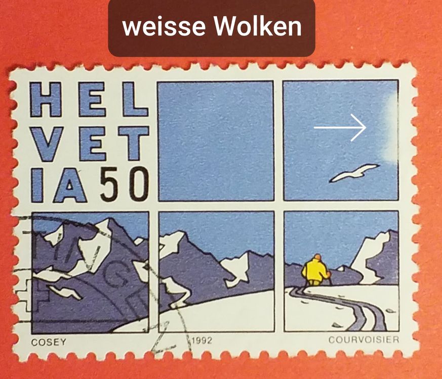 WE107) 828, Comic Cosey, Abart zusätzliche Wolke (Gebraucht) in Baden ...