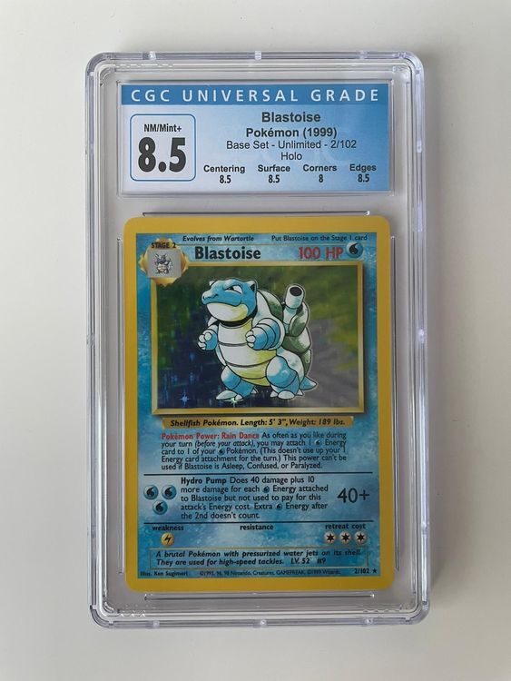 Pokémon Blastoise CGC 8.5 | Kaufen auf Ricardo