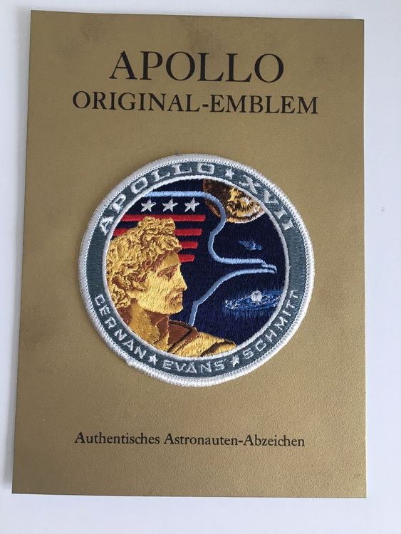 Abzeichen Emblem Astronauten Apollo 17 Briefmarken und Karte (Gebraucht ...