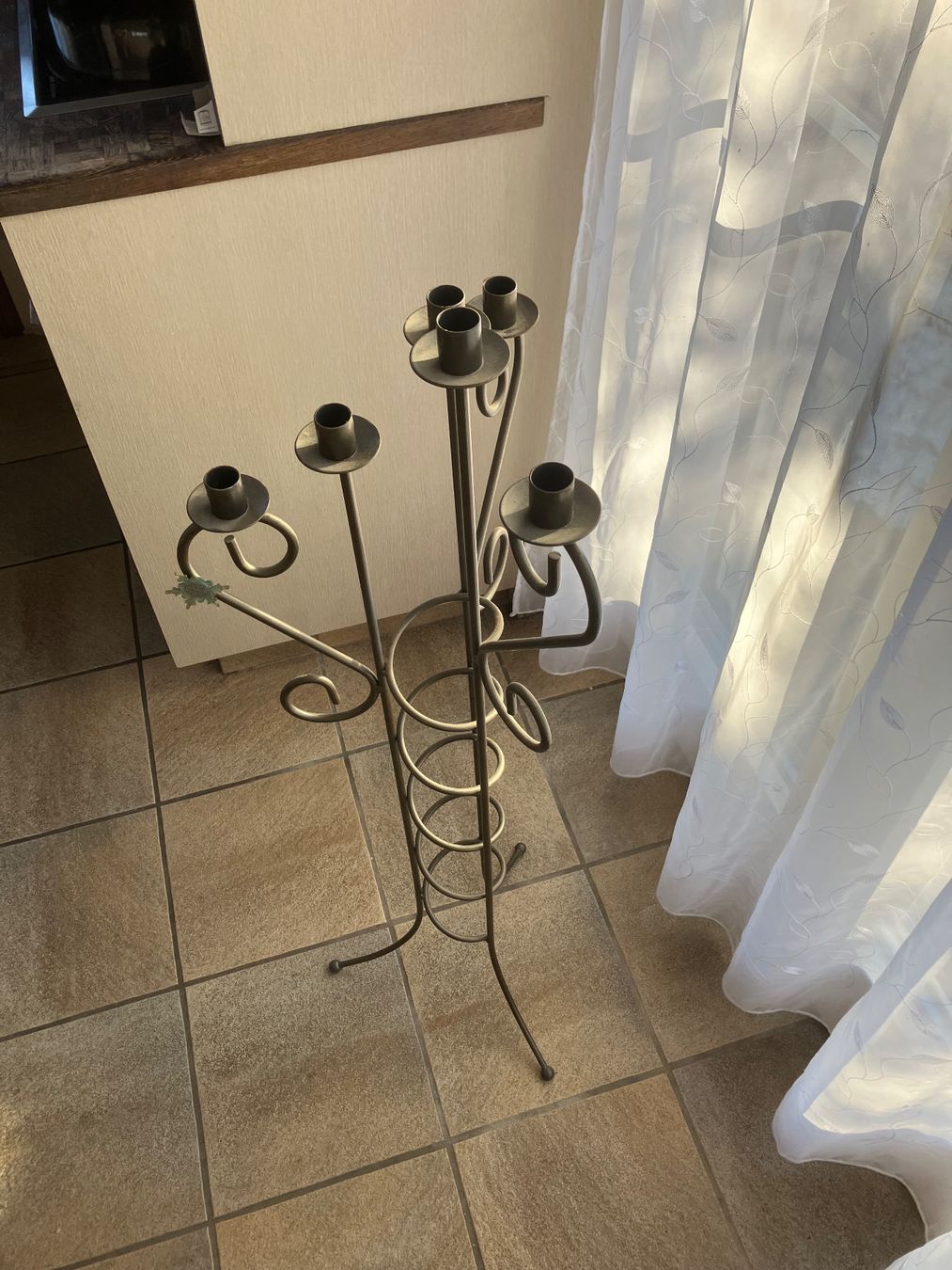 Kerzenstaender Metall fuer 6 Kerzen, Vintage Look top! (Gebraucht) in ...