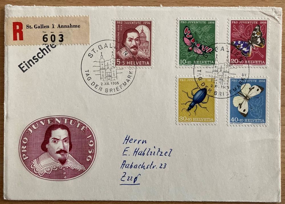 Tag der Briefmarke 1956 mit Pro Juventute -Satz | Kaufen auf Ricardo