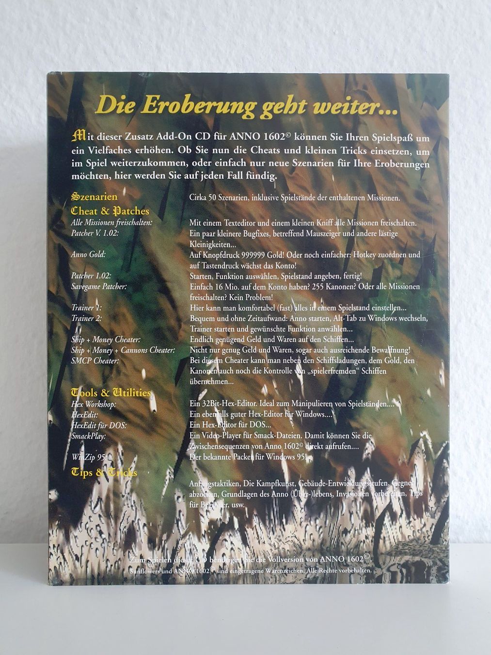 PC Spiel Anno 1602 Add-On Die Eroberung geht weiter Big Box (Gebraucht ...