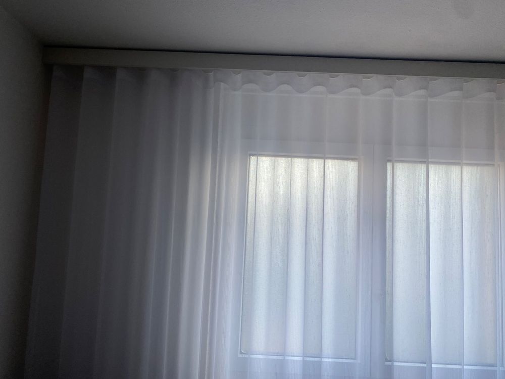 Vorhang weiss Wellenfalten Breite 125 x 235 Hoch (Neu und ...