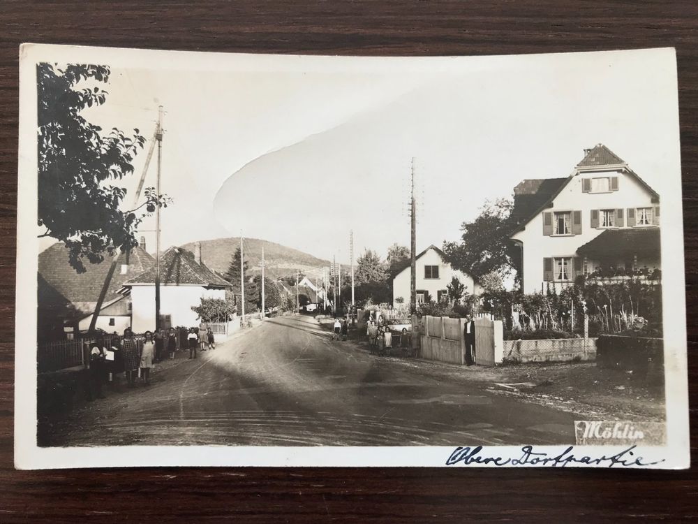 FOTOKARTE Möhlin STARK BELEBTE OBERE DORFPARTIE 1934 | Kaufen auf Ricardo