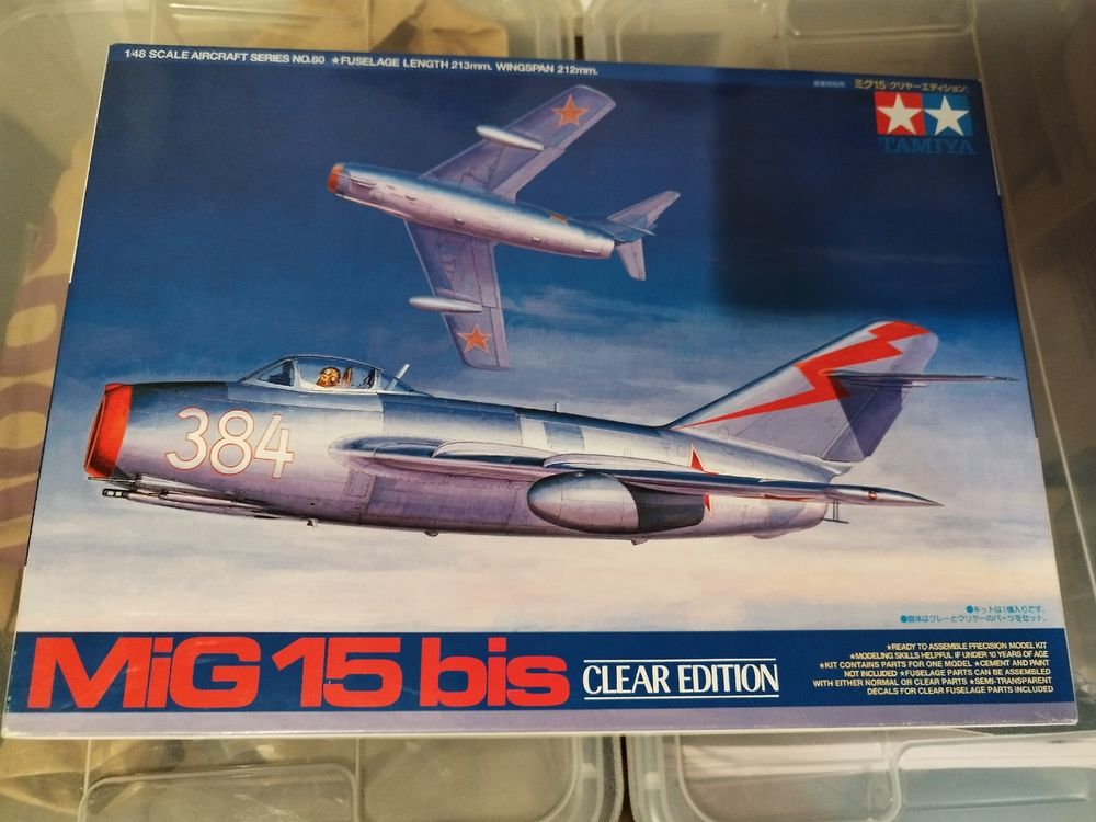 mig-15bis, clear edition, 1/48, Tamiya (Neuf (Voir description)) à Orbe ...