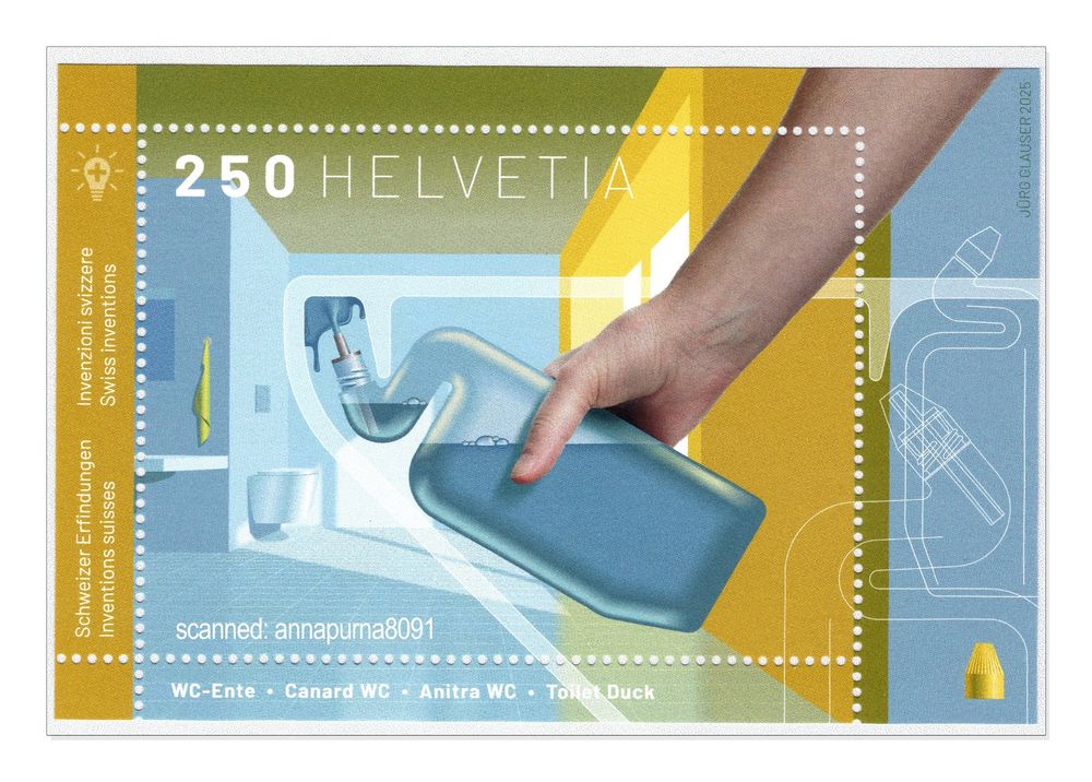 Schweiz 2025 WC Ente Sonderblock ** (Neu (gemäss Beschreibung)) in ...