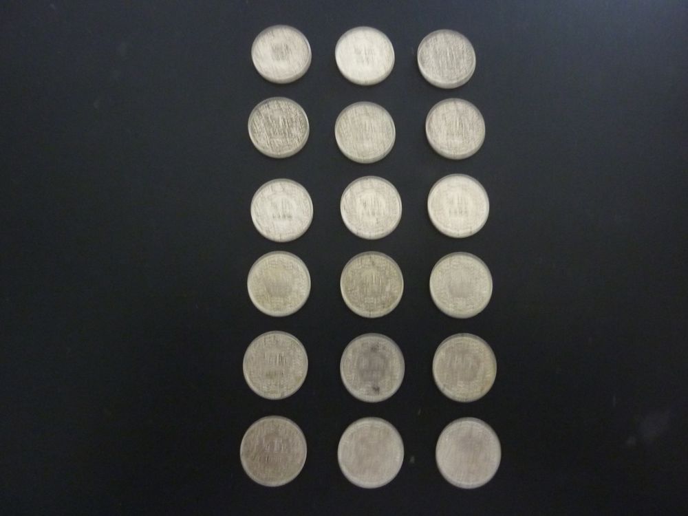 18 50 Rappen Münzen aus den 50er Jahren | Kaufen auf Ricardo