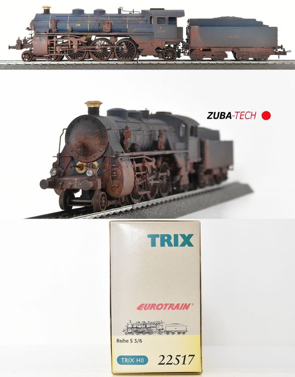 Trix 22517 Dampflok S 3/6 K.Bay.Sts.B. H0 GS Analog mit OVP (Gebraucht ...