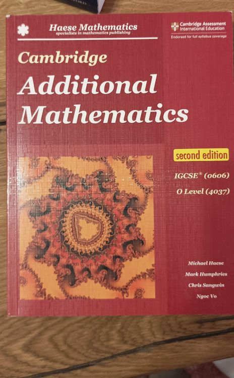 Cambridge Additional Mathematics IGCSE (0606) O Level (4037) | Kaufen auf Ricardo