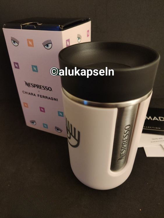 2021 Nespresso x Chiara Ferragni Nomad Travel Mug (Neu und originalverpackt) in Oetwil am See ...