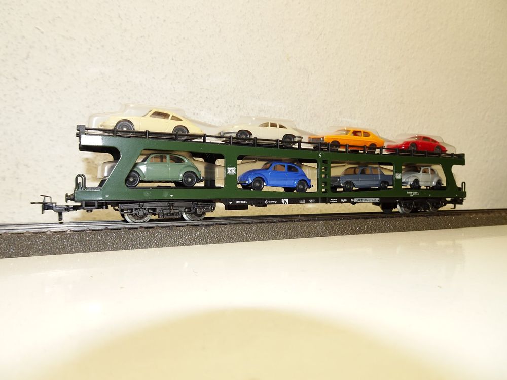 Märklin Güterwagen Autoreisezug DB 001-4 beladen HO 4074 (W5 (Neu ...