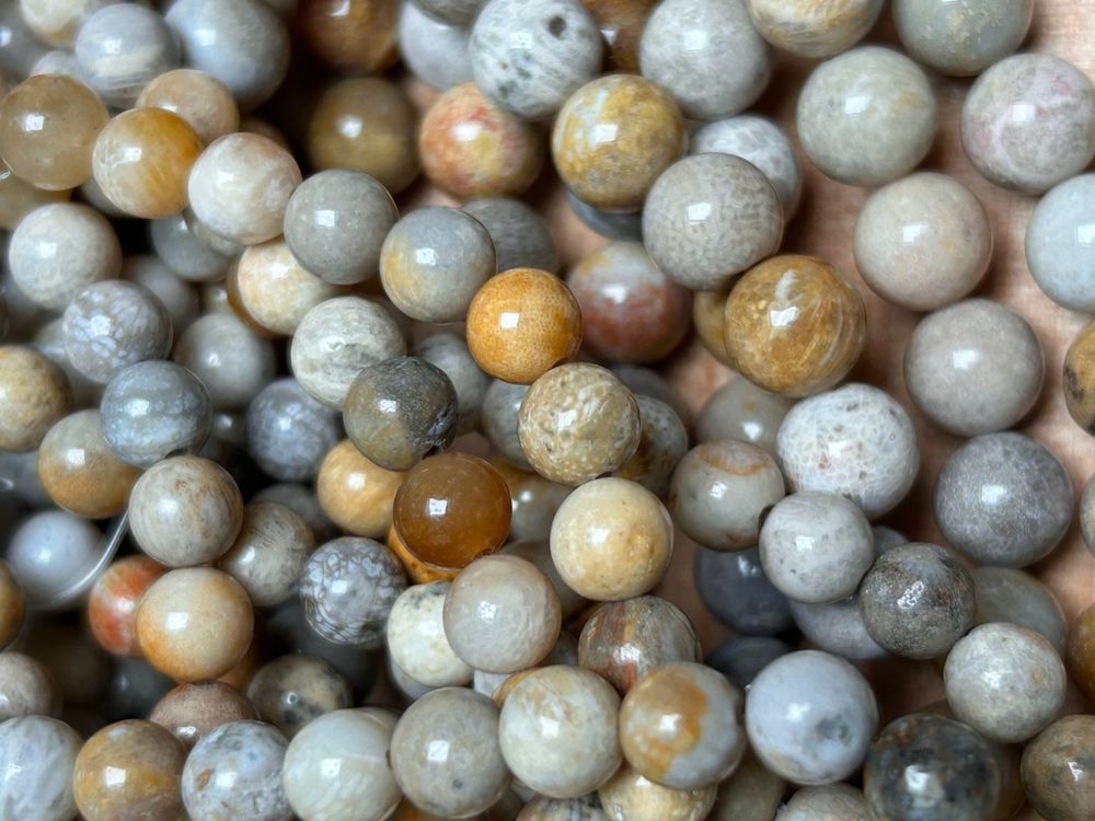 Abverkauf!!! Strang echte Chrysanthemum jasper Kugeln 8 mm (Neu und originalverpackt) in ...