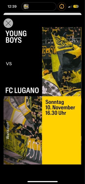 Yb Ticket Sektor D15 Balkon (Sitzplatz) (Neu und originalverpackt) in ...