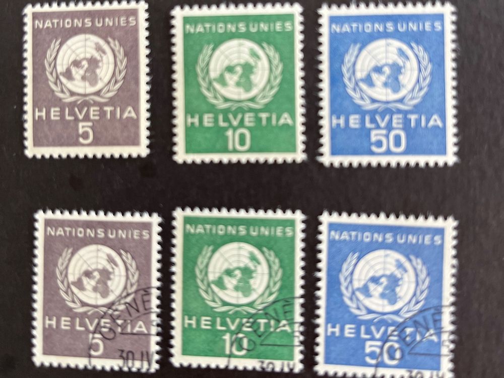 ONU/UNO Emblem 1959 (Gebraucht) in Rotkreuz für CHF 4 – mit Lieferung ...