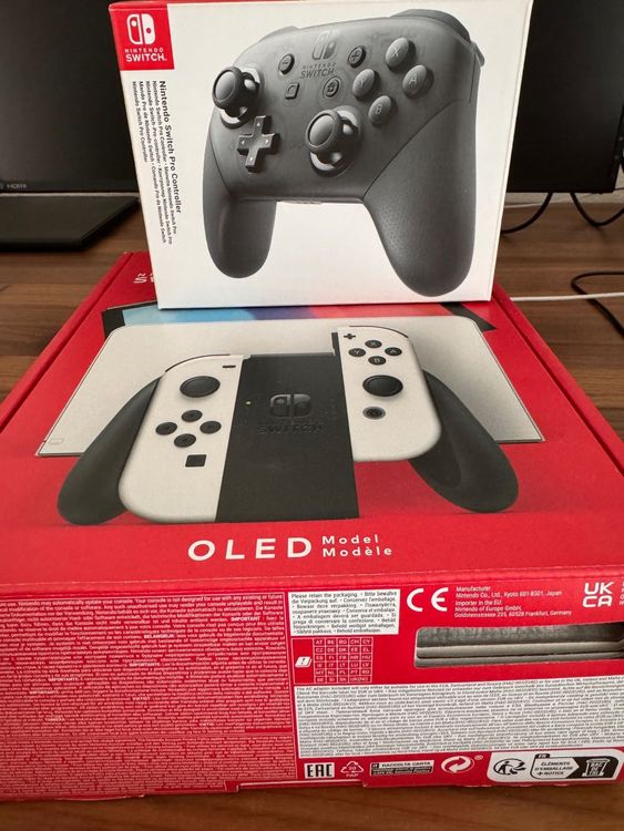Nintendo Switch OLED + Pro Controller + Memory Card 128 GB (Gebraucht ...