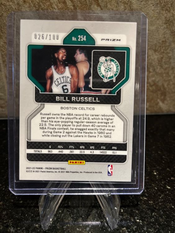 NBA Bill Russell /100 red Disco Fast Break Prizm | Kaufen auf Ricardo