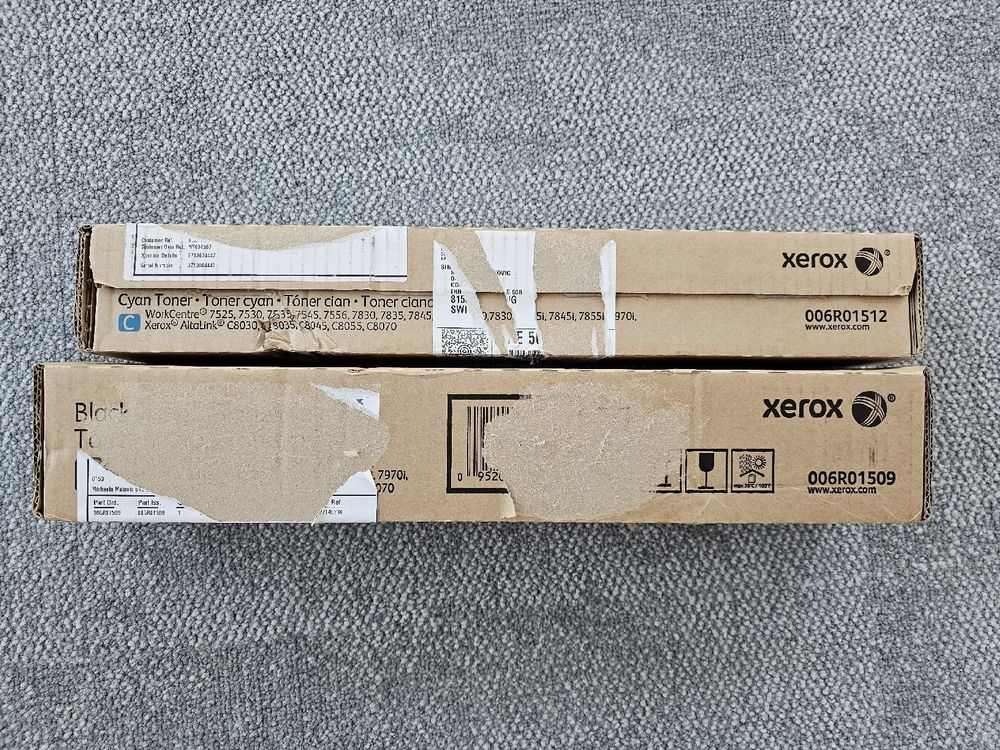 NEW!! Xerox Toner Black and Cyan (006R01509 + 006R01512) (Neu und ...