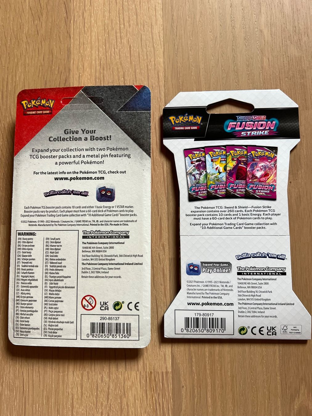 2x Pokemon SWSH Blister Booster Pack Evolving Skies Fusion (Neu und ...