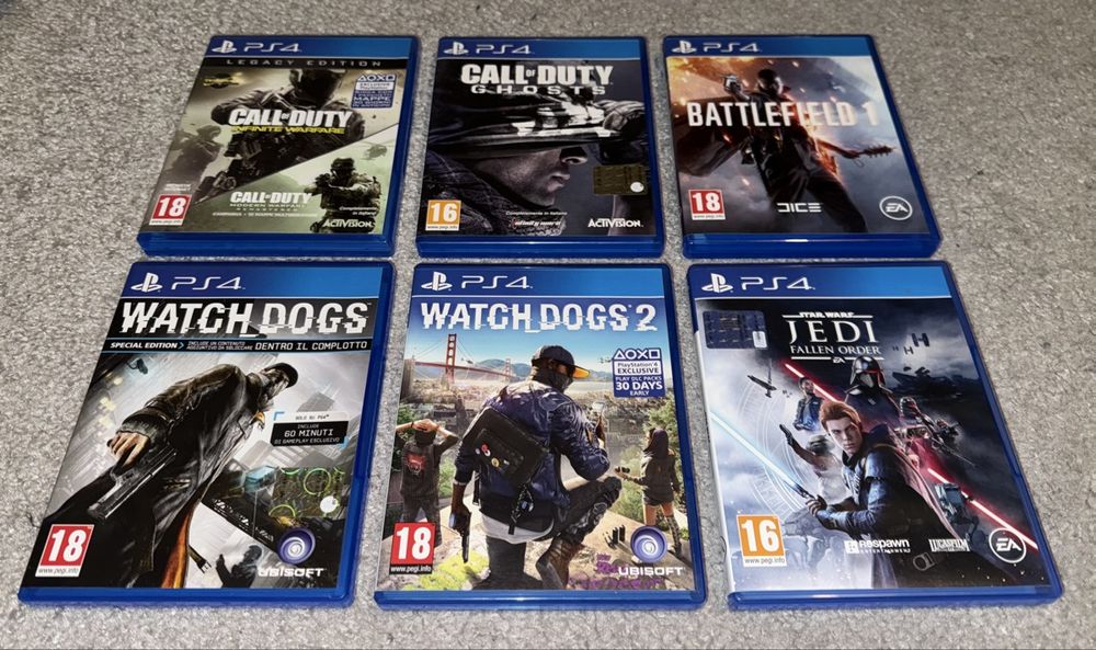 Some PS4 games (COD, Star Wars, Watch Dogs, …) (Gebraucht) in Agno für ...