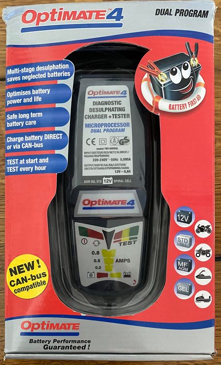 TECMATE Optimate 4 Dual Batterie Ladegerät 12V 0,8A | Kaufen auf Ricardo