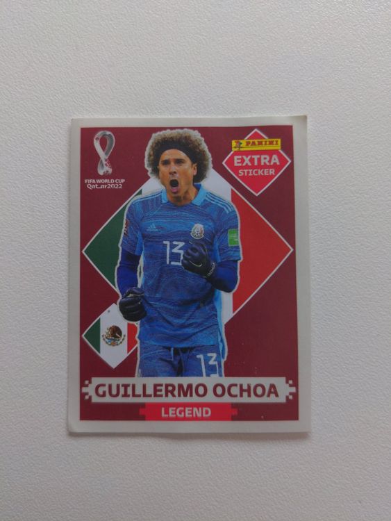 GUILLERMO OCHOA Extra Sticker Panini Base Legend (Neu (gemäss ...