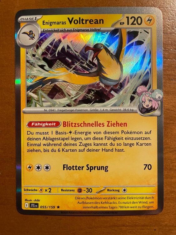 Pokemon Enigmaras Voltrean Holo (Versand gratis) (Neu (gemäss ...