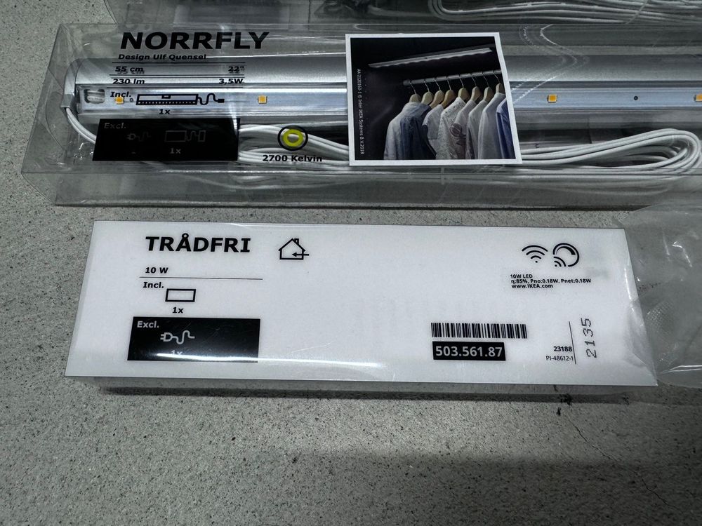 Ikea 2x Leuchte Norrfly 55cm + Trafo Tradfri (Gebraucht) in Oberwil BL ...