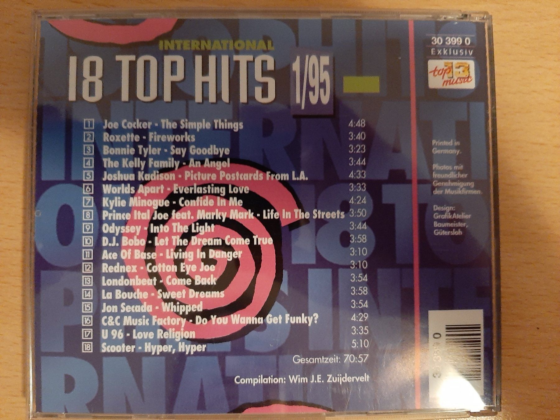 Top 13 Music - 18 Top Hits International - CD 1/95 👍🎵🎶📀 (Gebraucht) in ...