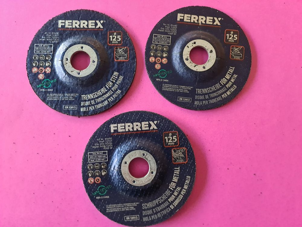 3 Stück. 125mm Trennscheibe für Metall und Stein (Neu und ...